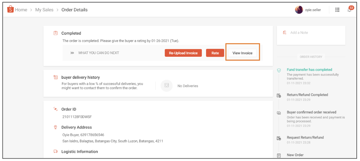Seller e-Invoice | Shopee PH Seller Education Hub