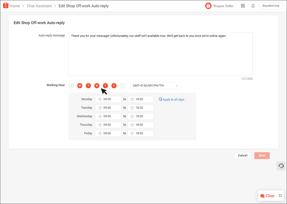 Auto-Reply in Chat Assistant | SG Seller Education [Shopee]