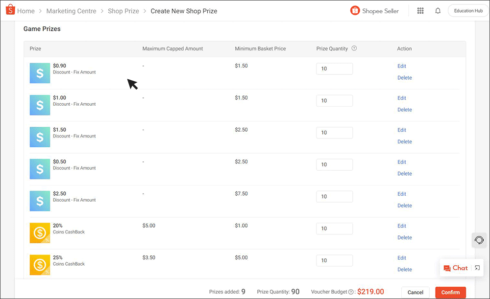Creating a Shop Prize | SG Seller Education [Shopee]
