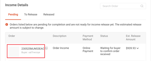 My Income | Shopee JP Seller Education Hub