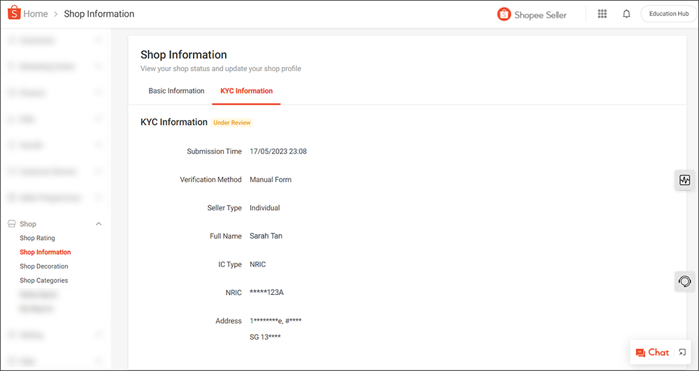 What is Shop Information? | SG Seller Education [Shopee]