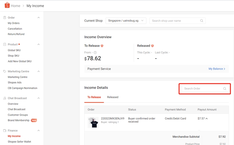 My Income | Shopee JP Seller Education Hub